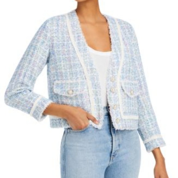 Aqua | Jackets & Coats | Aqua Tweed Blazer Lined | Poshmark